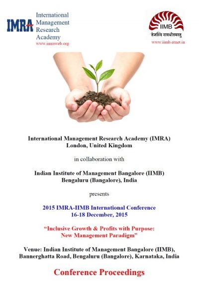 IMRA IIMB International Conference, Bengaluru, India – International ...